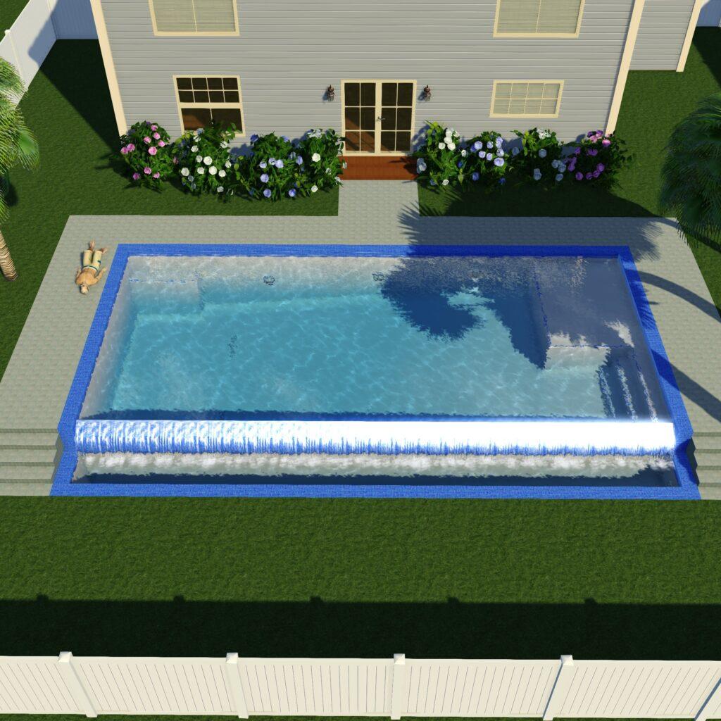 Alina E (18′ X 40′) - Swimming Pool Plans - $599.00